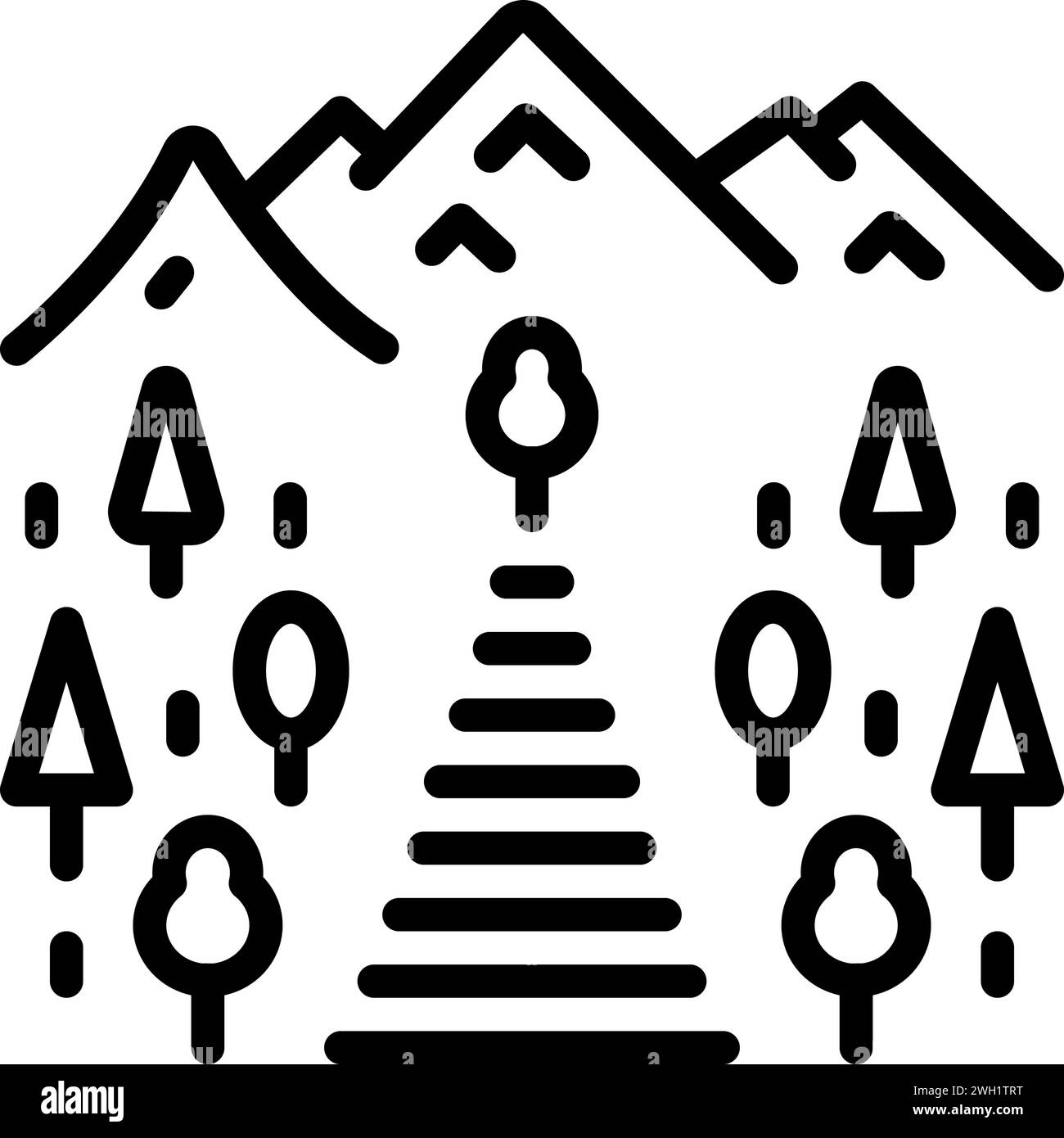 Alleyway pathway Stock Vector Images - Alamy