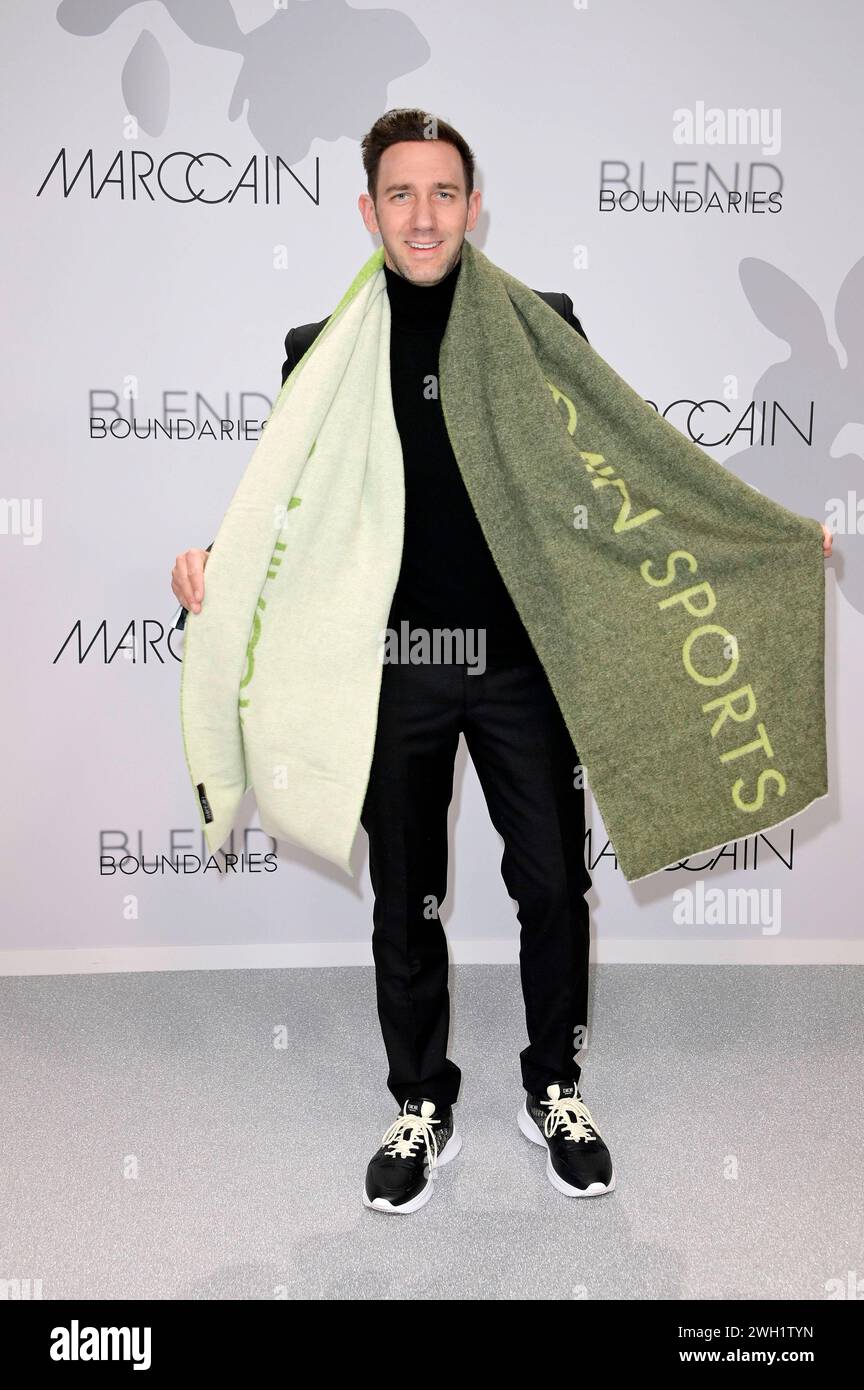 Marcel Remus bei der Marc Cain Fashion Show auf der Berlin Fashion Week ...