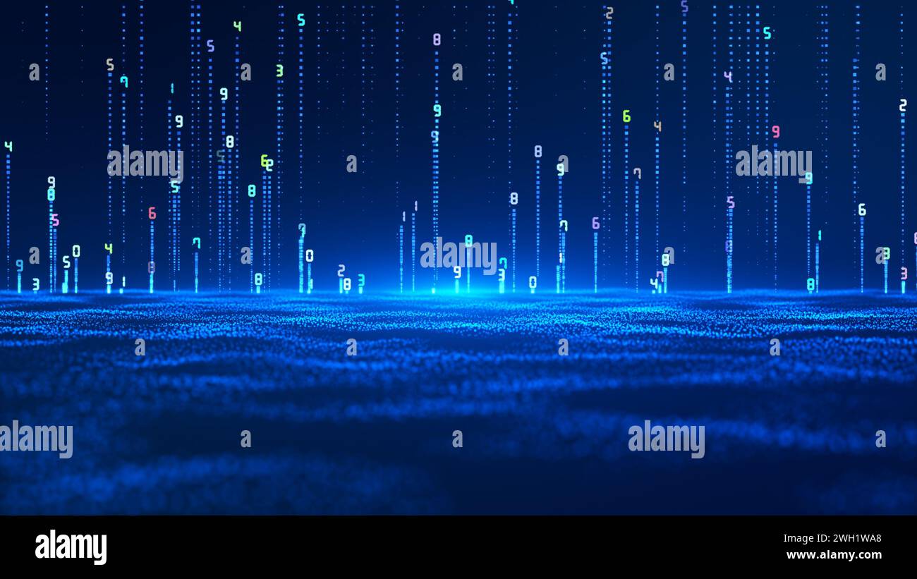 Dive into the matrix like cascade of glowing numbers embodying the ... Dive into the matrix like cascade of glowing numbers embodying the ...