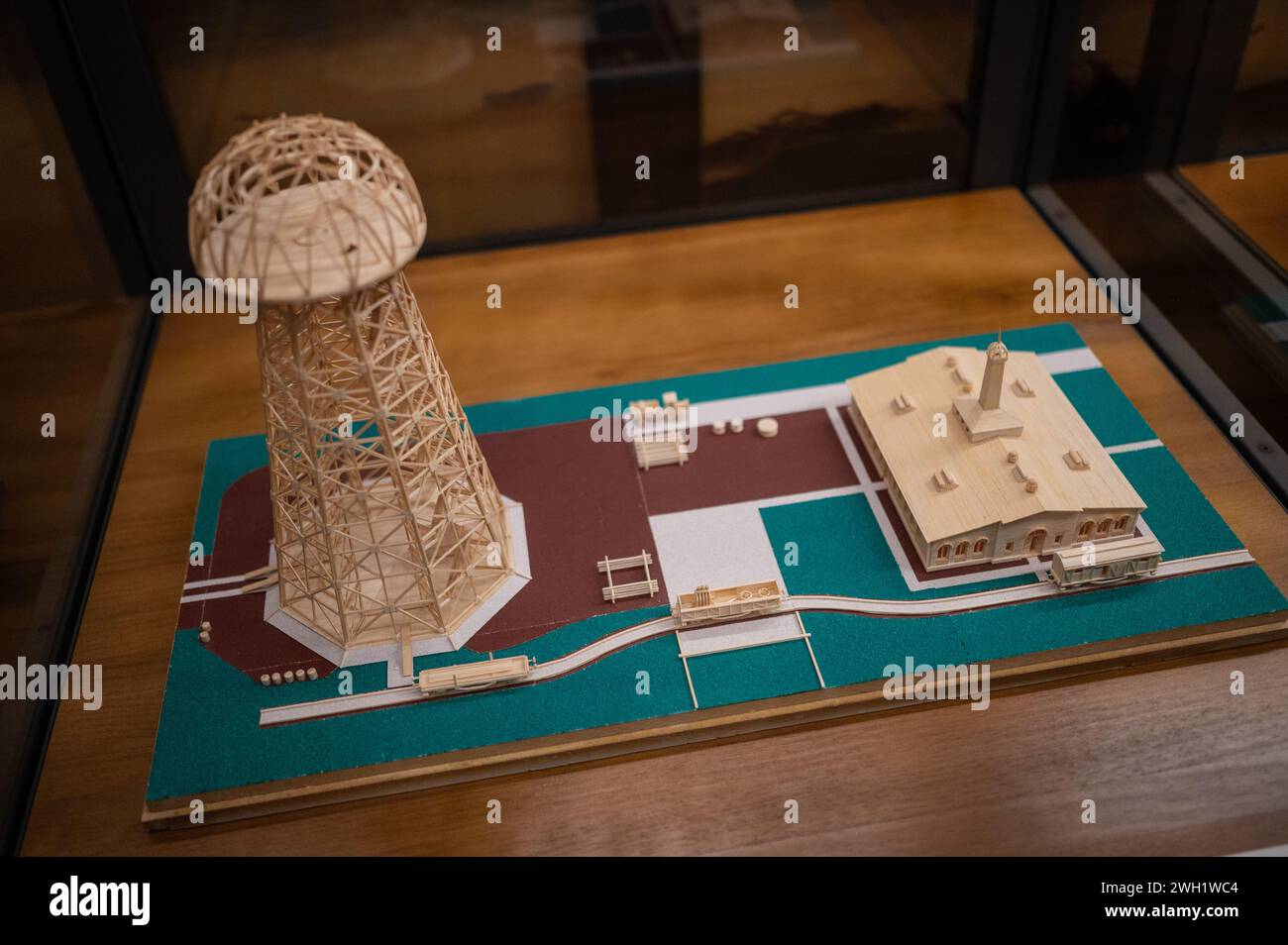 Model laboratory at Nikola Tesla exhibition Stock Photo - Alamy