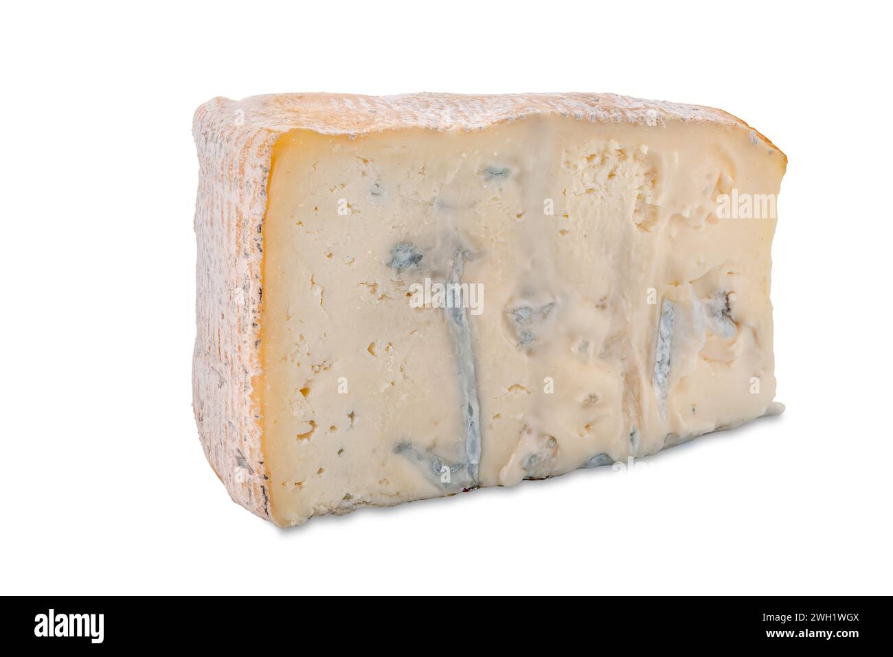 Gorgonzola blue cheese , slice of creamy and sweet italian cheese ...