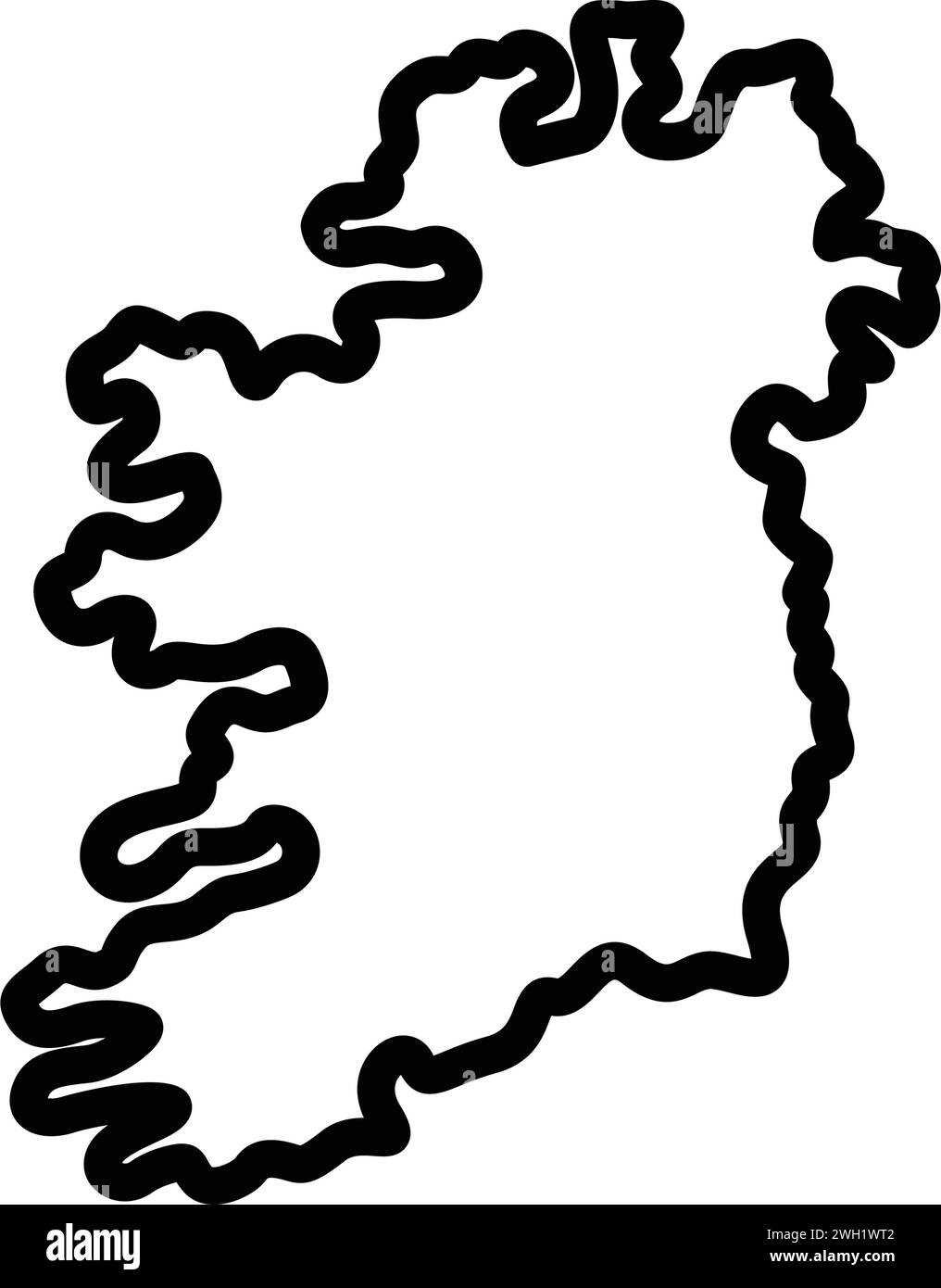 Ireland logo map hi-res stock photography and images - Alamy