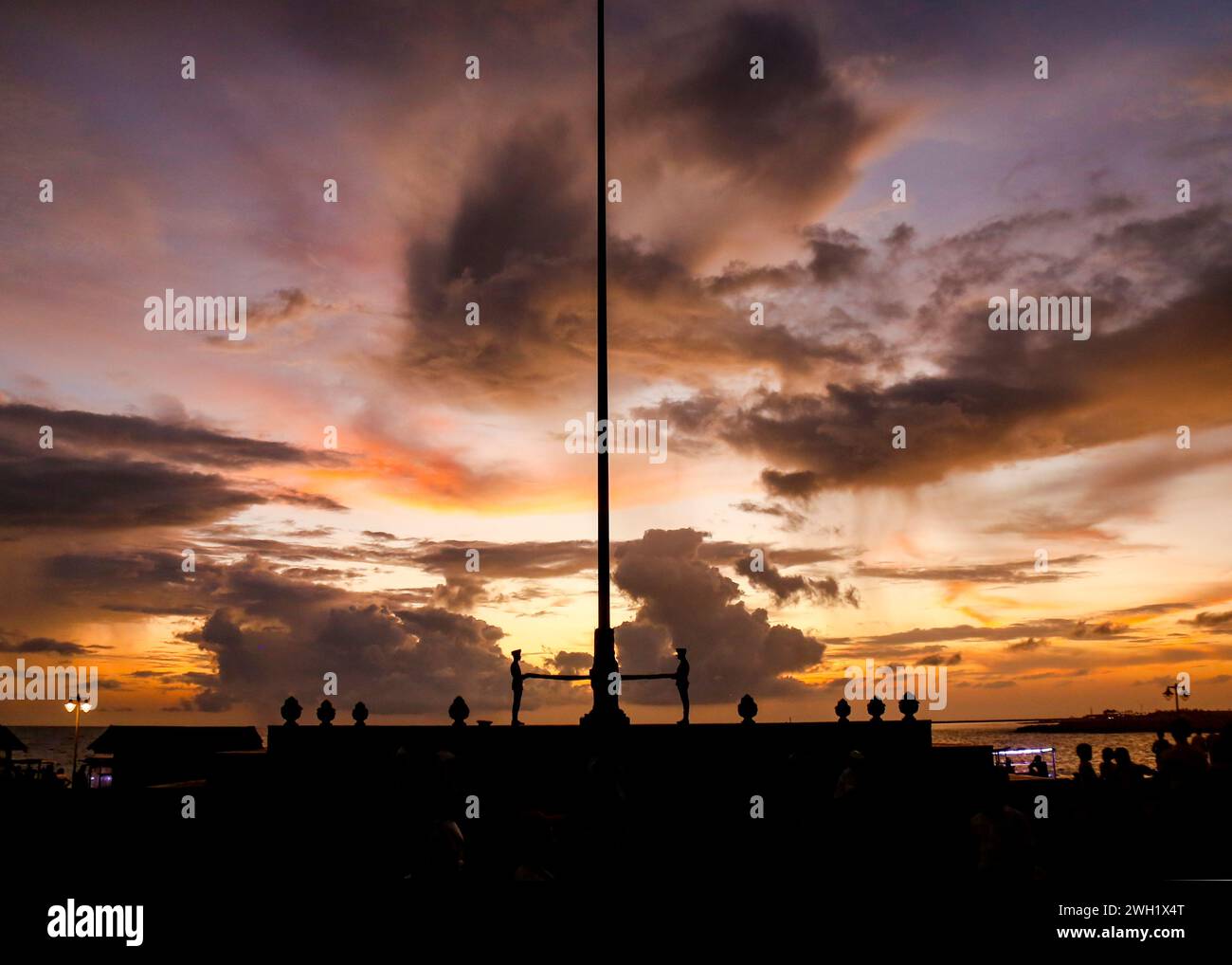 Sri Lankan Flag at Galle Face Green, Colombo, Sri Lanka Stock Photo - Alamy