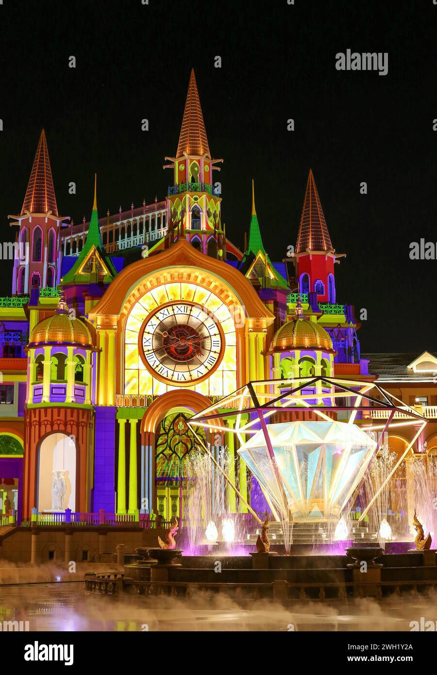 January 25, 2024, Bokeo, Laos: A view of building in the Kings Romans Casino complex. The Kings ...