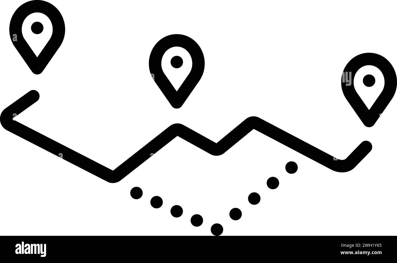 Routes road direction sign Black and White Stock Photos & Images - Alamy