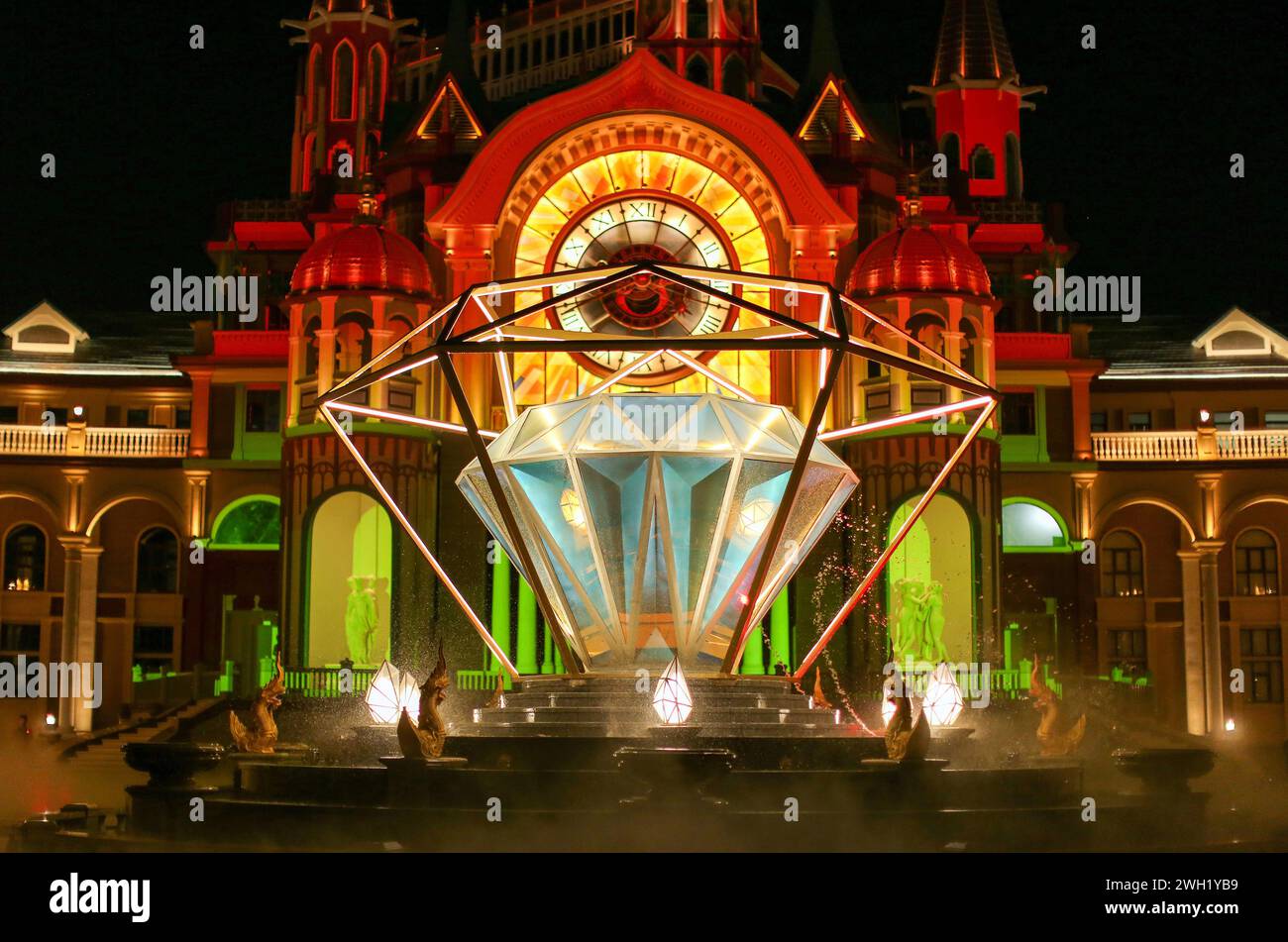 Bokeo, Laos. 25th Jan, 2024. A view of building in the Kings Romans Casino complex. The Kings ...