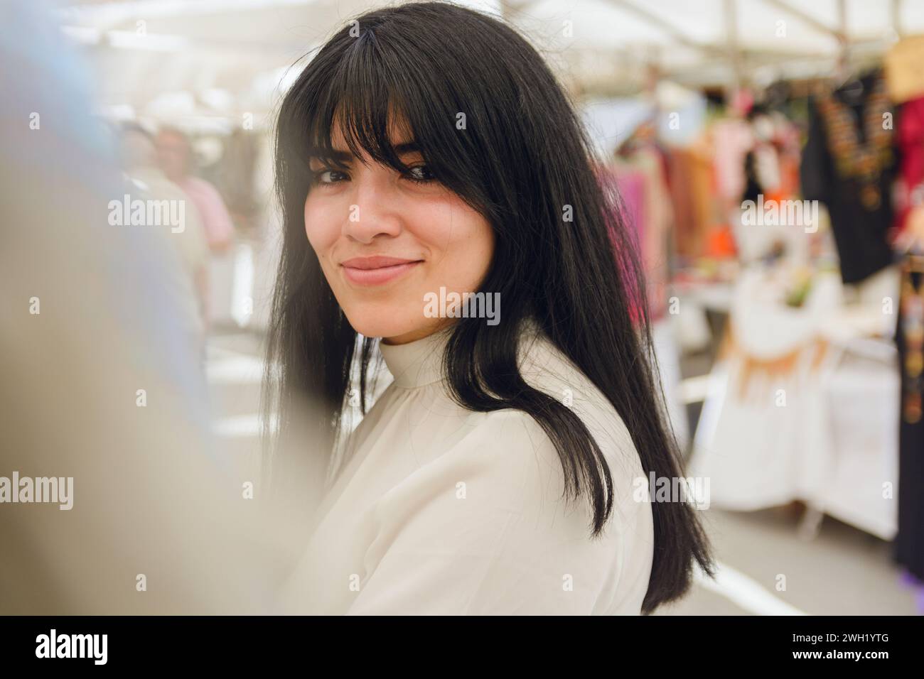 Portrait of young Hispanic Latina woman, of Venezuelan ethnicity and ...