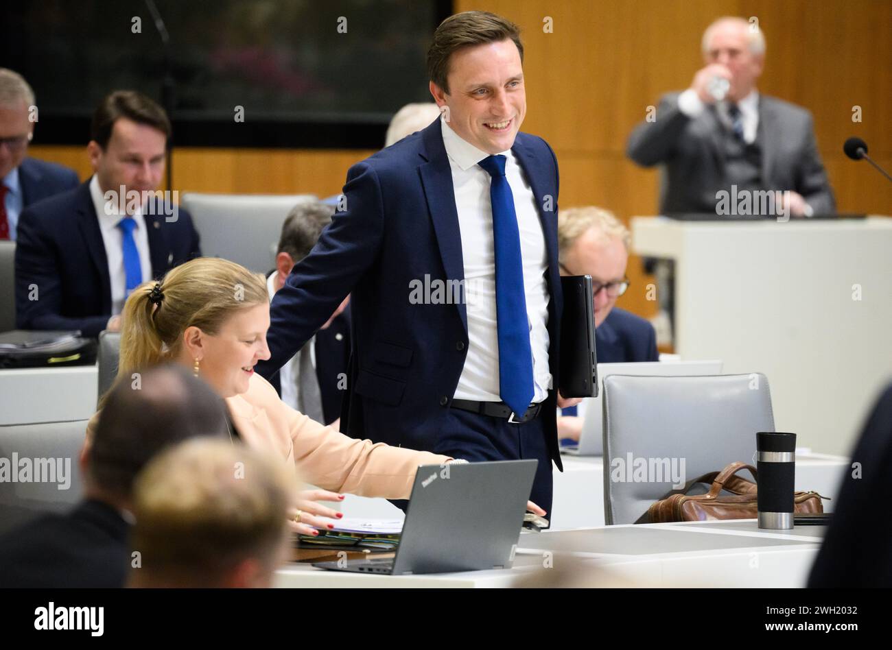 Hanover, Germany. 07th Feb, 2024. Sebastian Lechner (CDU ...