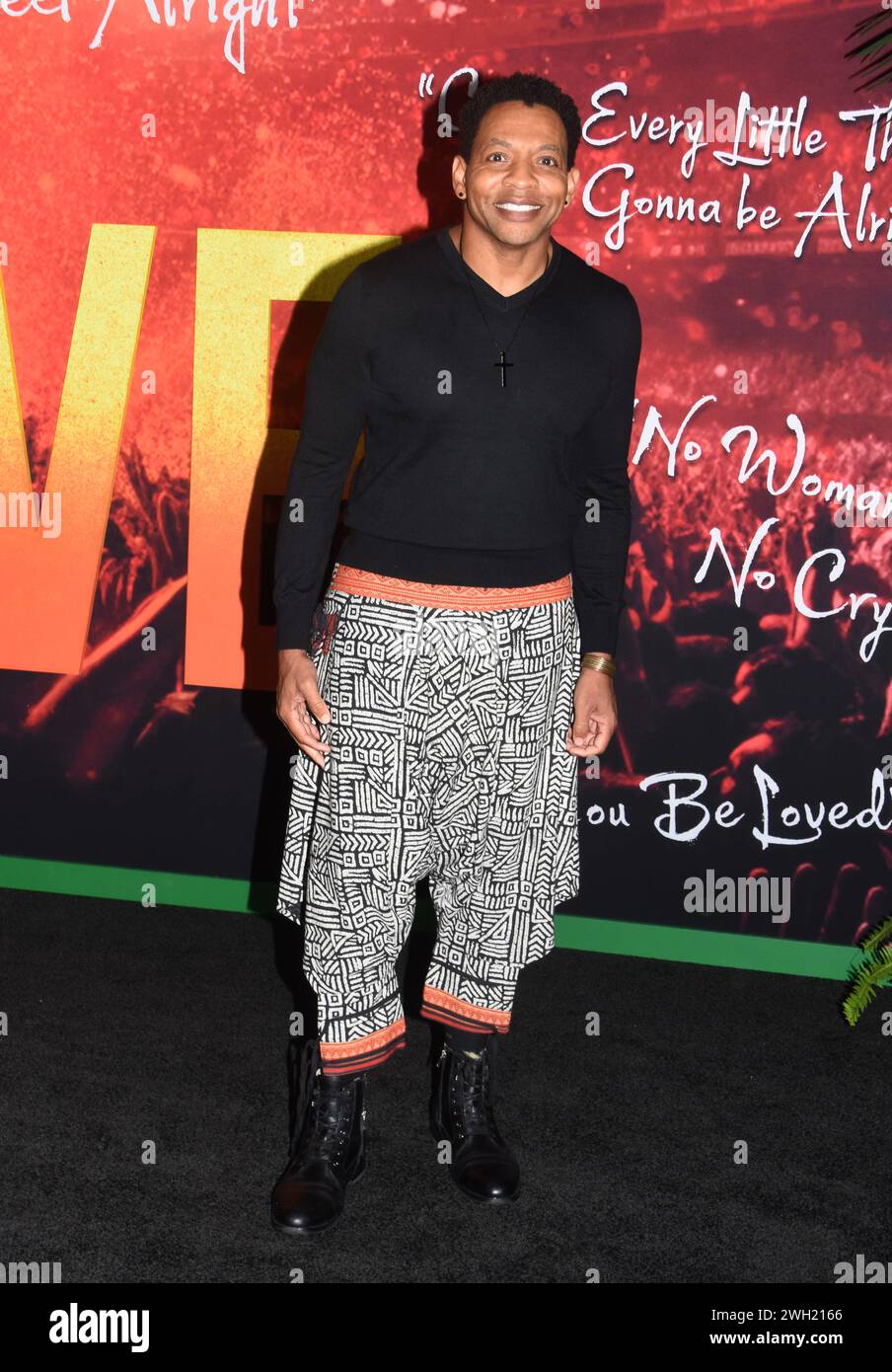 Los Angeles, California, USA 6th February 2024 Actor Derrick Baskin ...