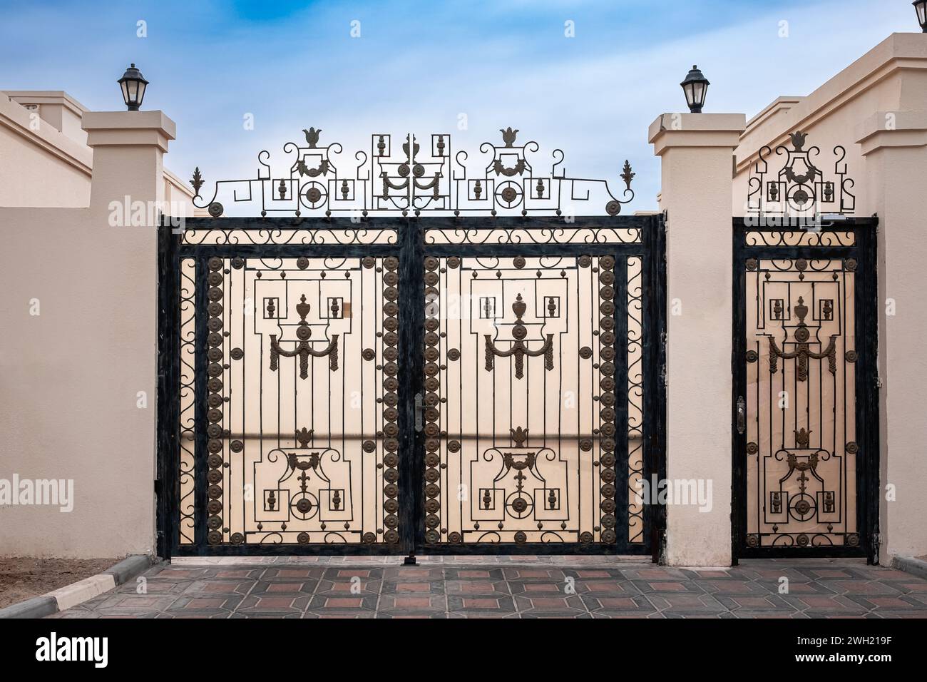 Double Metal Garden Gates