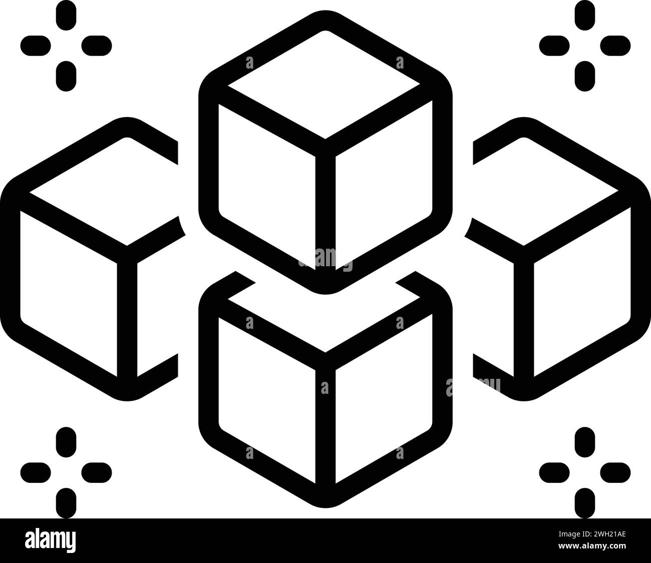 Icon for cube,shape Stock Vector Image & Art - Alamy