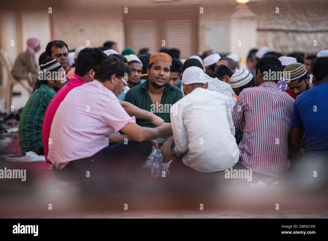 Doha, Qatar, April 15, 2023 : Iftar during Ramadan in the courtyard of ...