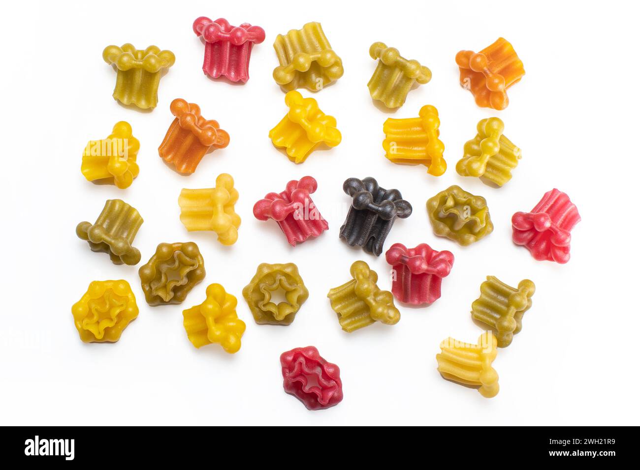 Type italian pasta background black Cut Out Stock Images & Pictures - Alamy