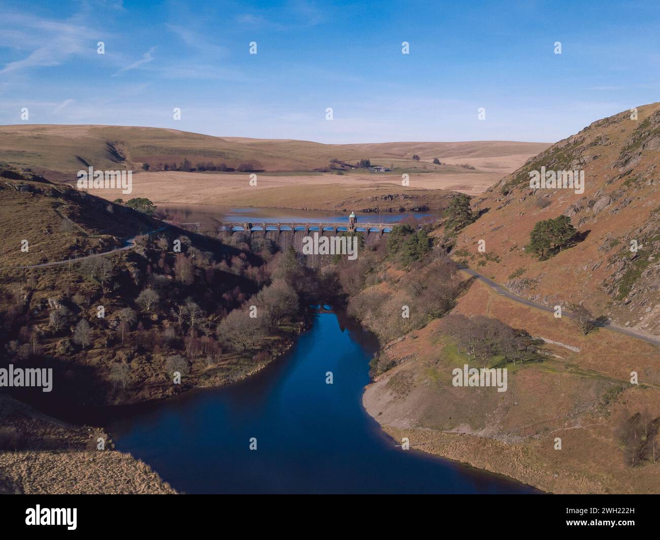 The Elan Valley Reservoirs are a chain of man-made lakes created from ...