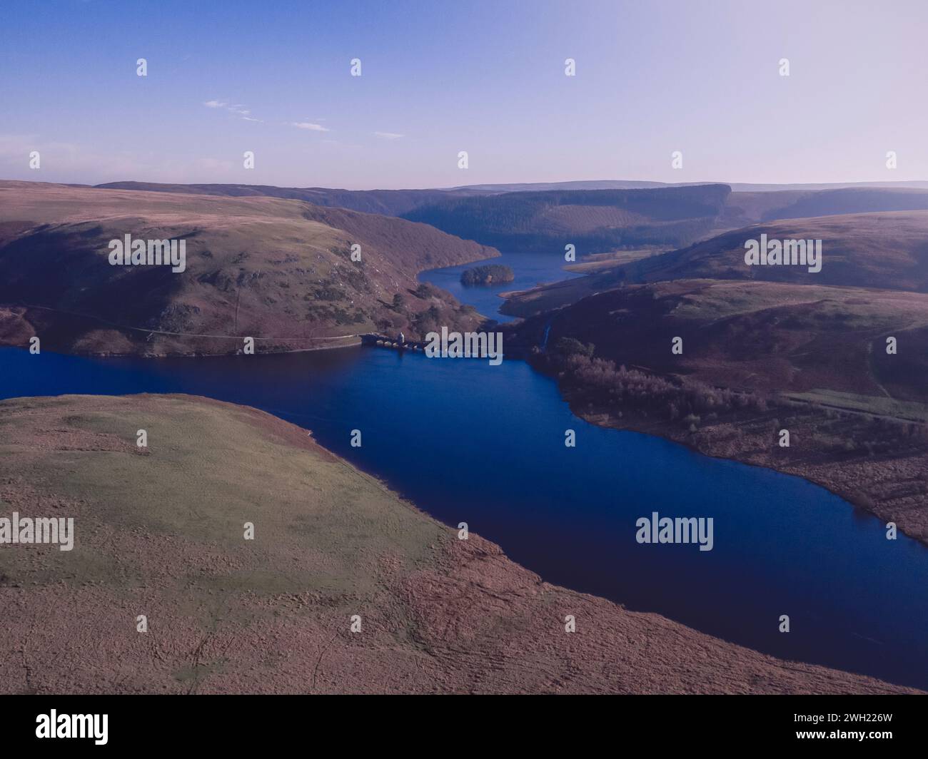 The Elan Valley Reservoirs are a chain of man-made lakes created from ...