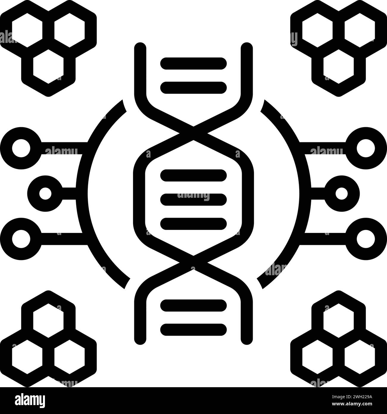 Human dna logo Black and White Stock Photos & Images - Alamy