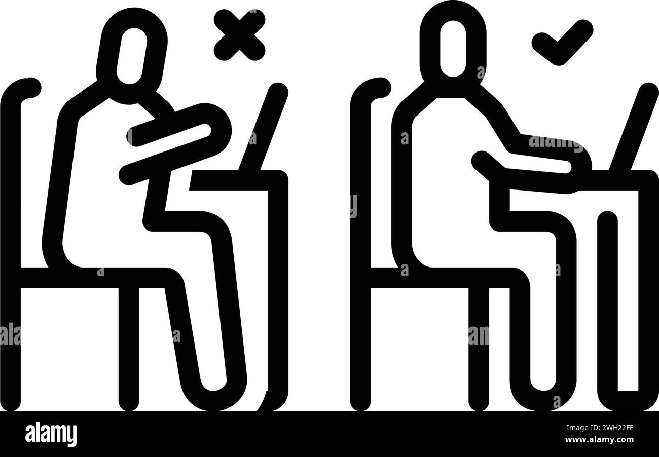 Icon for positions,ergonomic Stock Vector Image & Art - Alamy