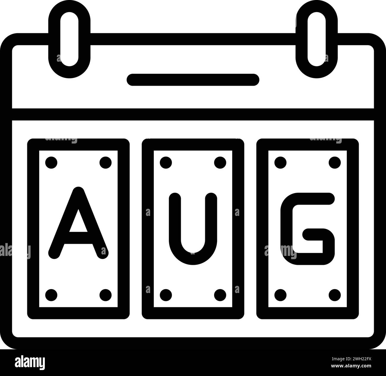 August month Stock Vector Images - Alamy