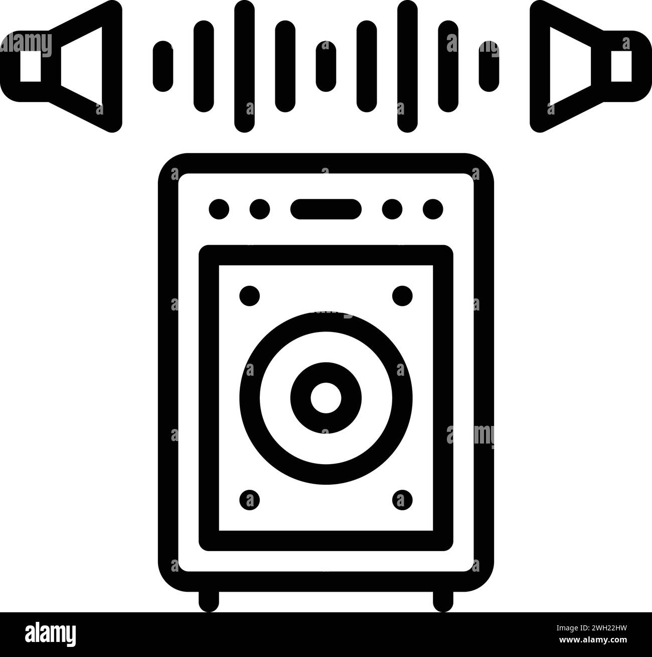 Powerful bass sound Stock Vector Images - Alamy