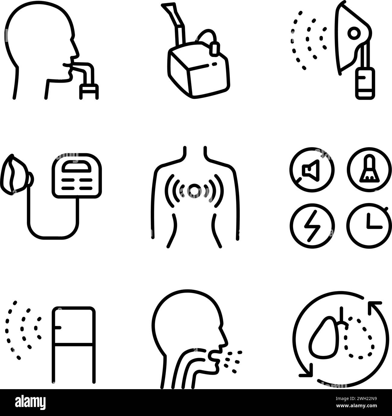 Respiratory inhalation Black and White Stock Photos & Images - Alamy