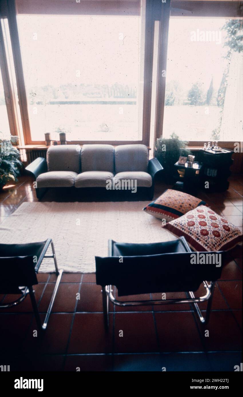 Bieffe design steel furniture, Caselle, Italy 1970s Stock Photo - Alamy