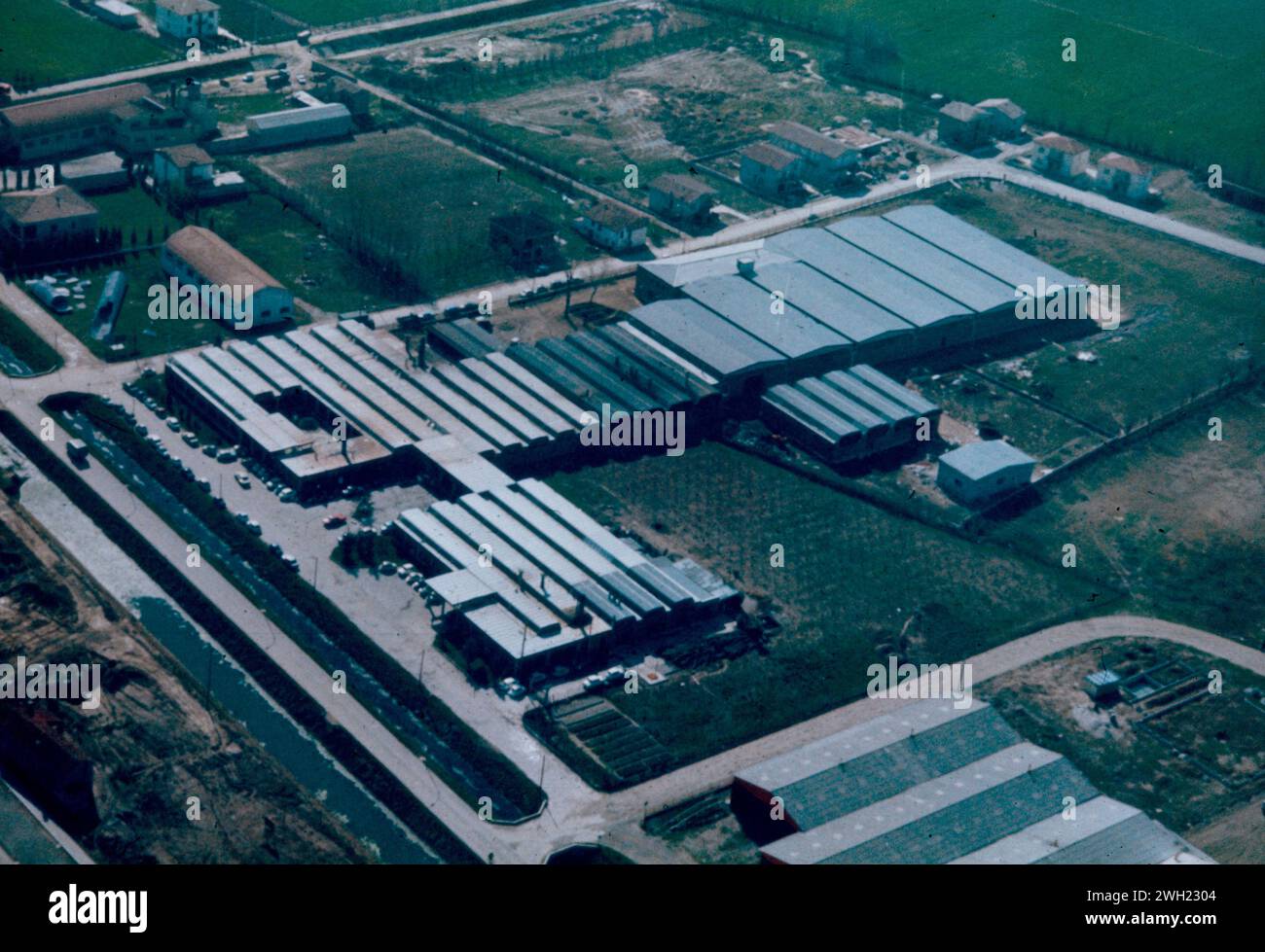 Bird's eye view of Bieffe design steel furniture factory, Caselle ...