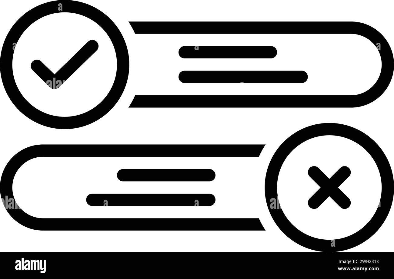 Icon for pros,contra Stock Vector Image & Art - Alamy