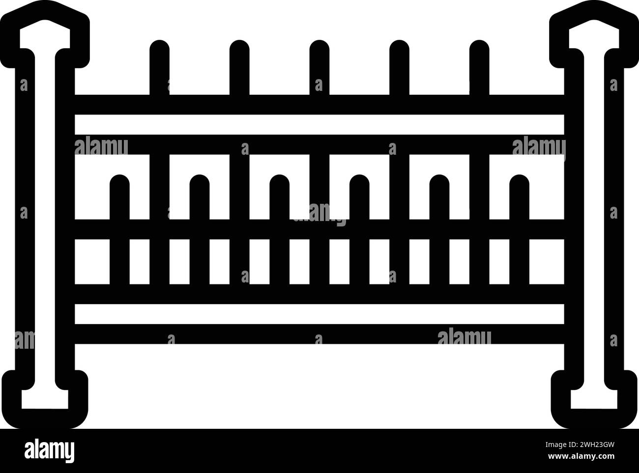 Icon for fence,border Stock Vector Image & Art - Alamy