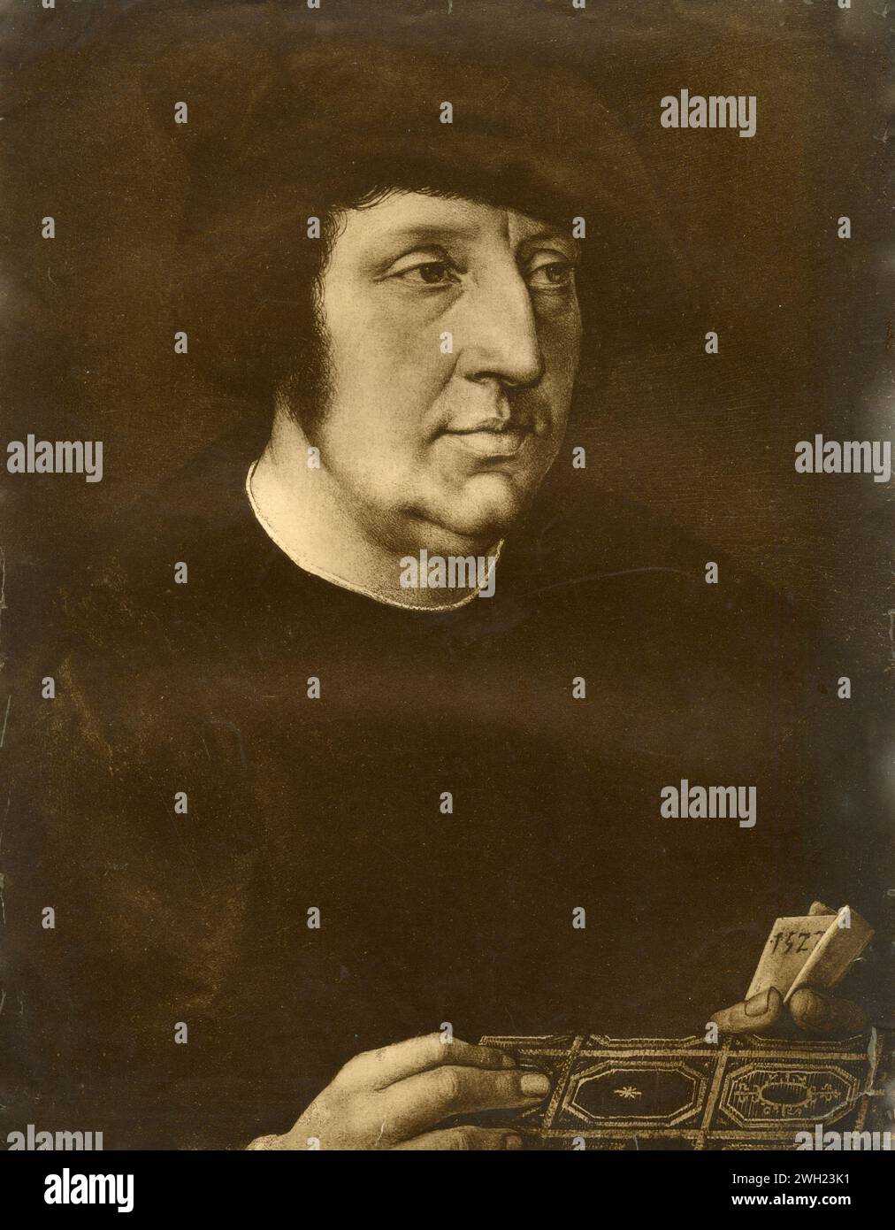 Portrait of a man, painting by Flemish artist Bernard van Orley ...