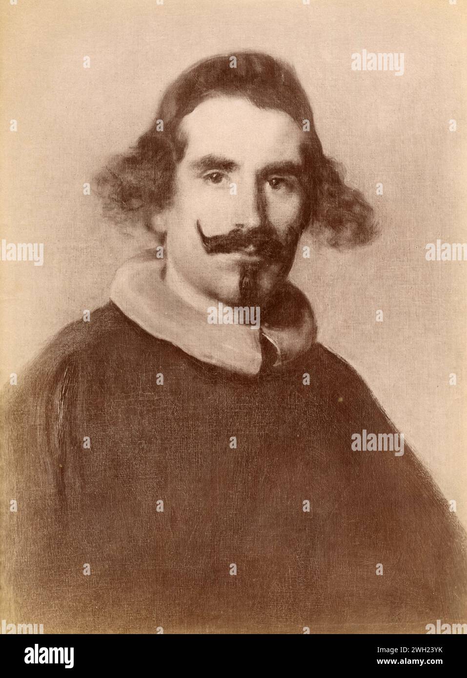 Self-portrait, painting by Spanish artist Diego Velasquez, Spain 1890s ...