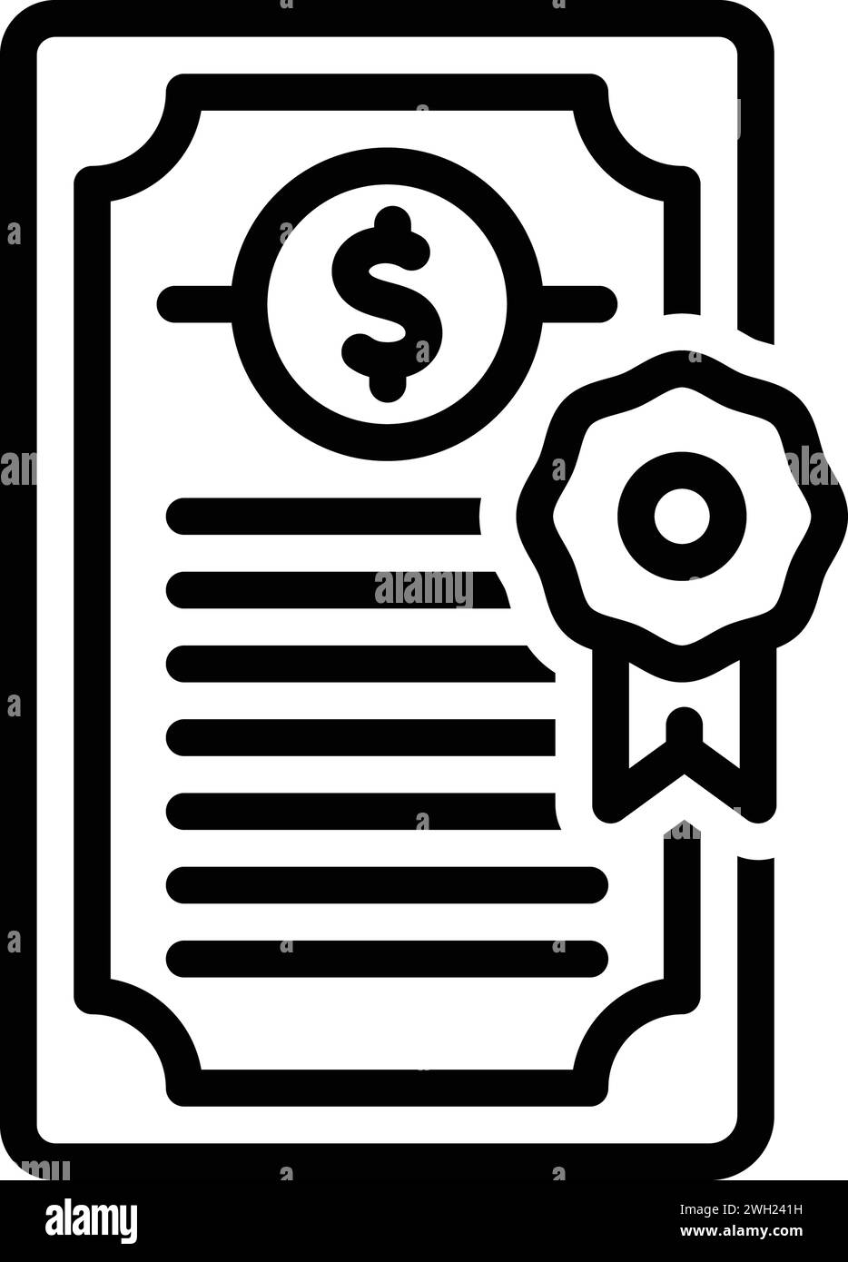 Icon for bond,bond paper Stock Vector Image & Art - Alamy
