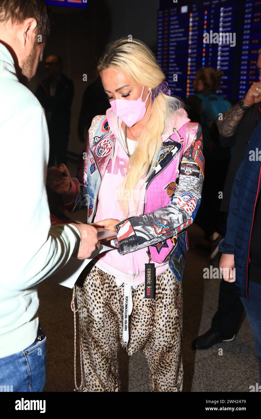 Cora Schumacher bei der Rückkehr der Dschungelcamp-Kandidaten der RTL ...