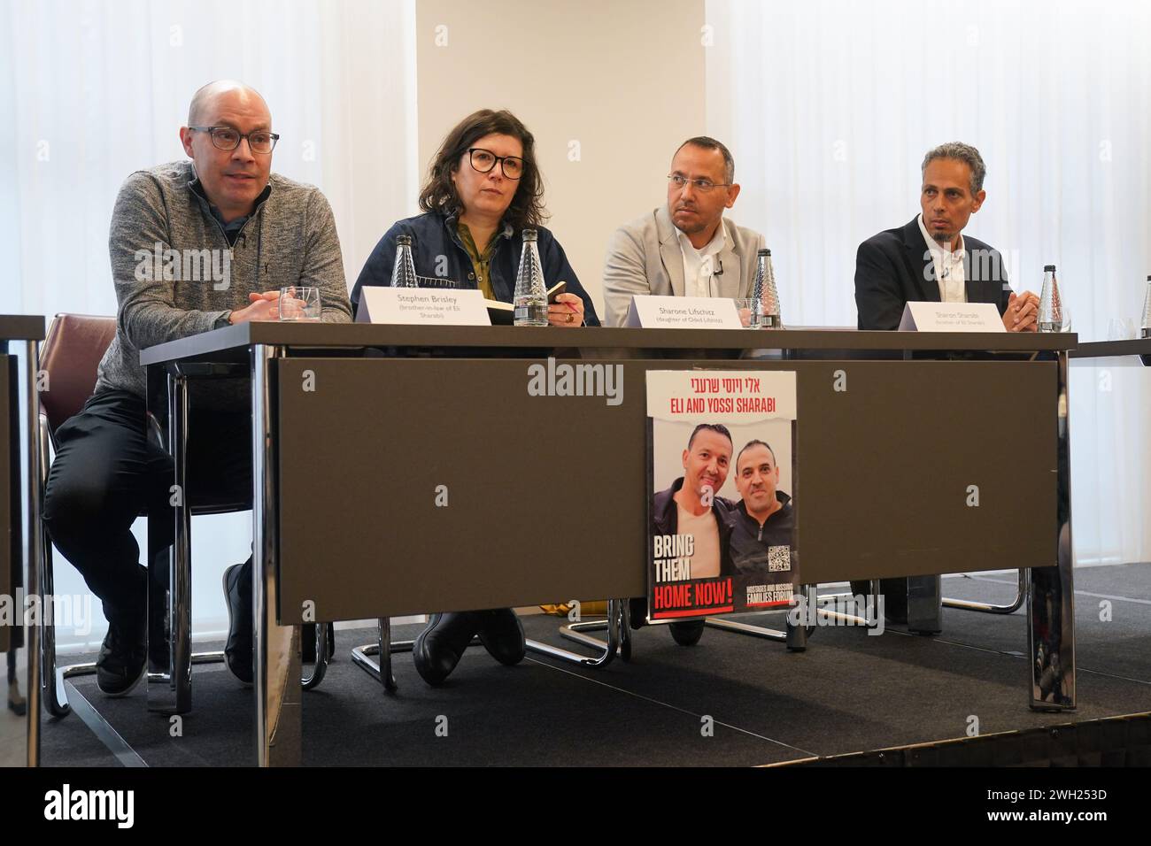 (Left-right) Stephen Brisley, Sharone Lifschitz, Sharon Sharabi and Raz ...