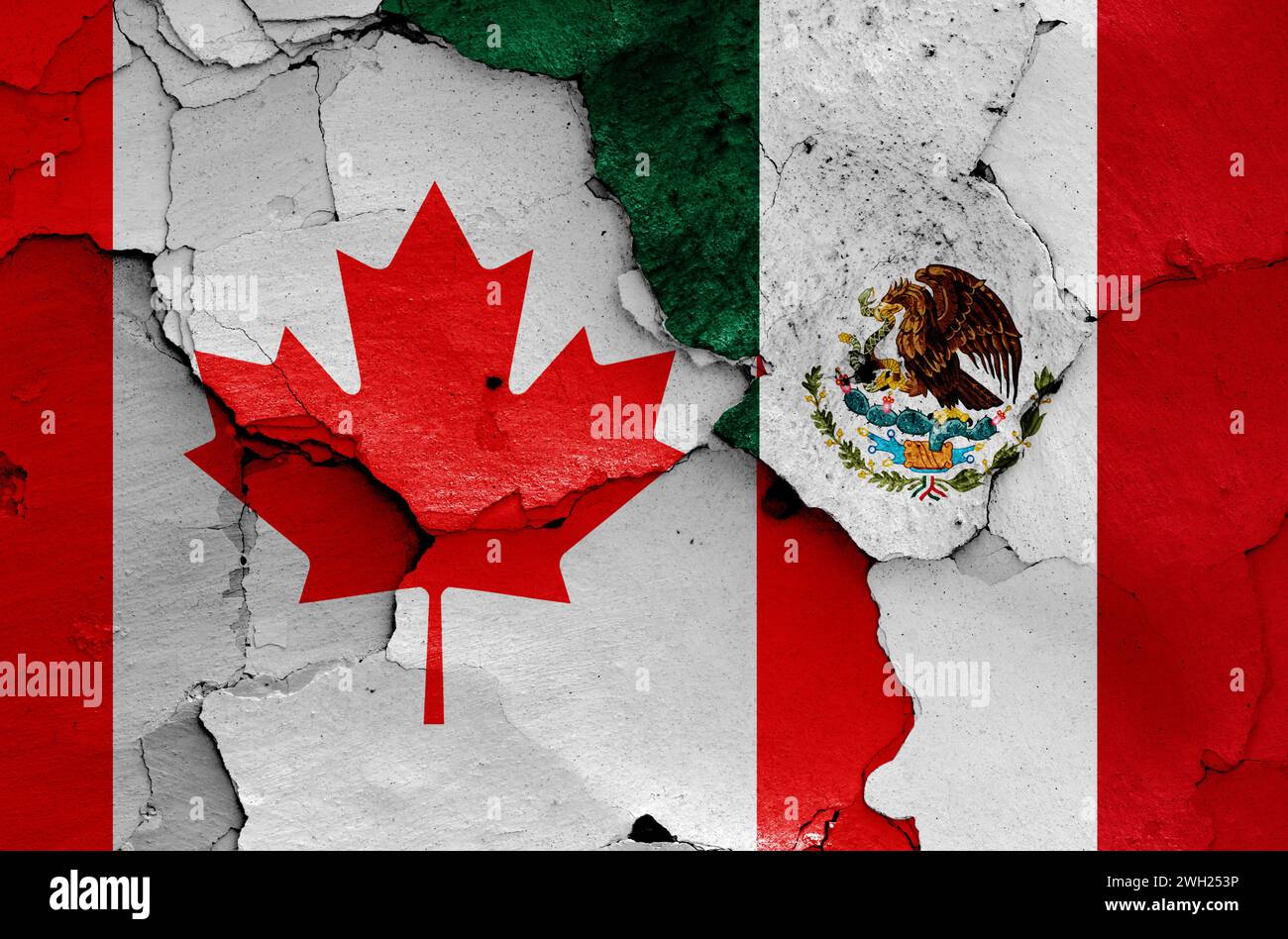 Mexican Canadian Flag