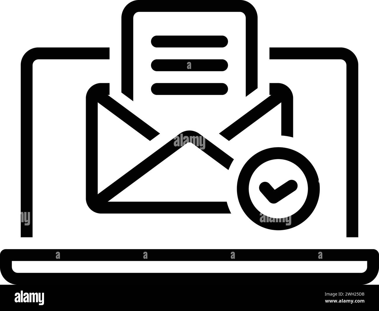 Icon for approve,message Stock Vector Image & Art - Alamy