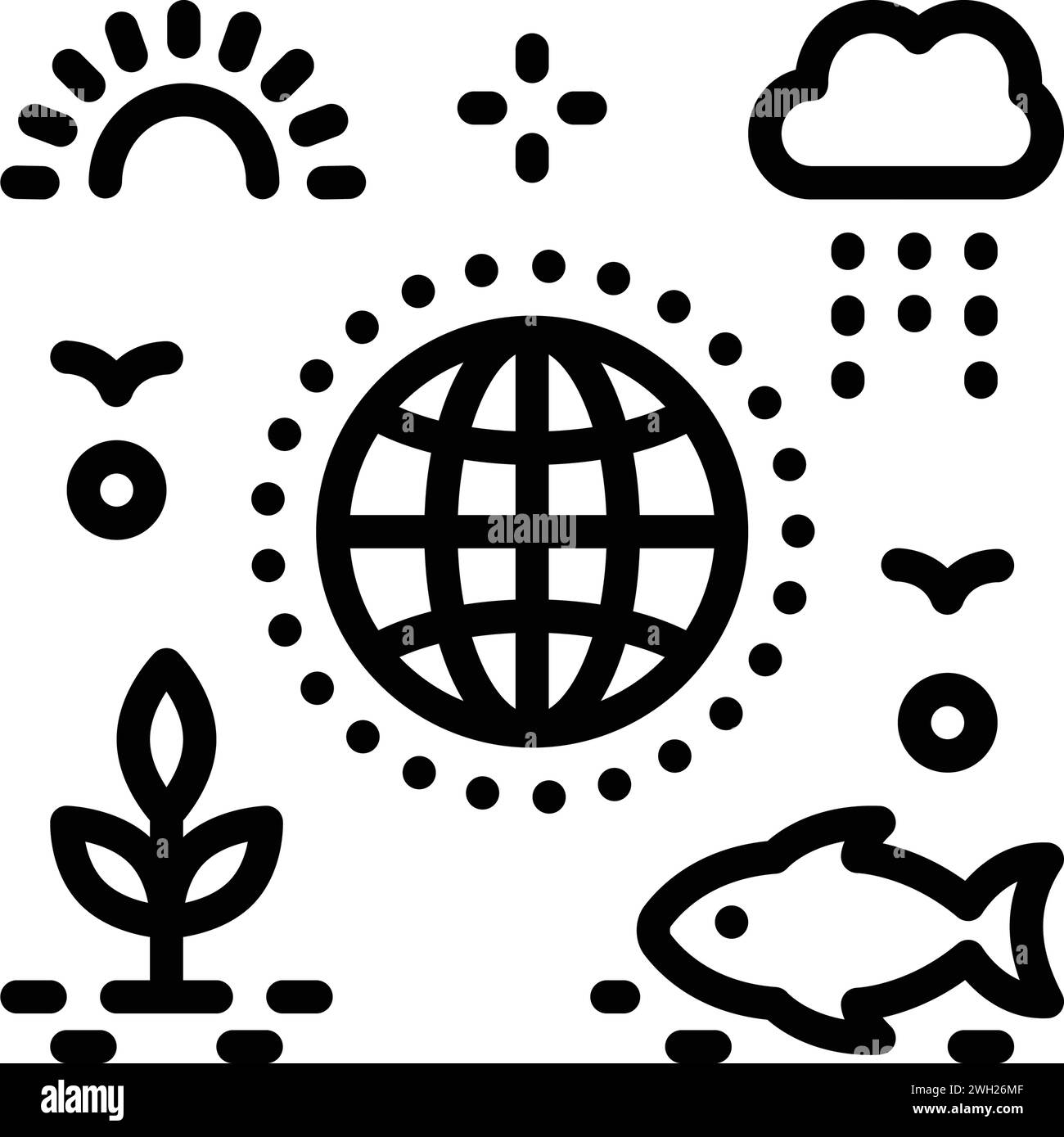 Ecosystem habitat Black and White Stock Photos & Images - Alamy