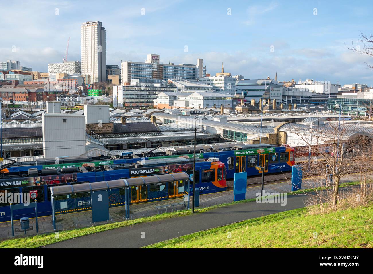 Yorkshire, UK – 27 Dec 2020: Sheffield Super Tram spotted at Sheffield ...
