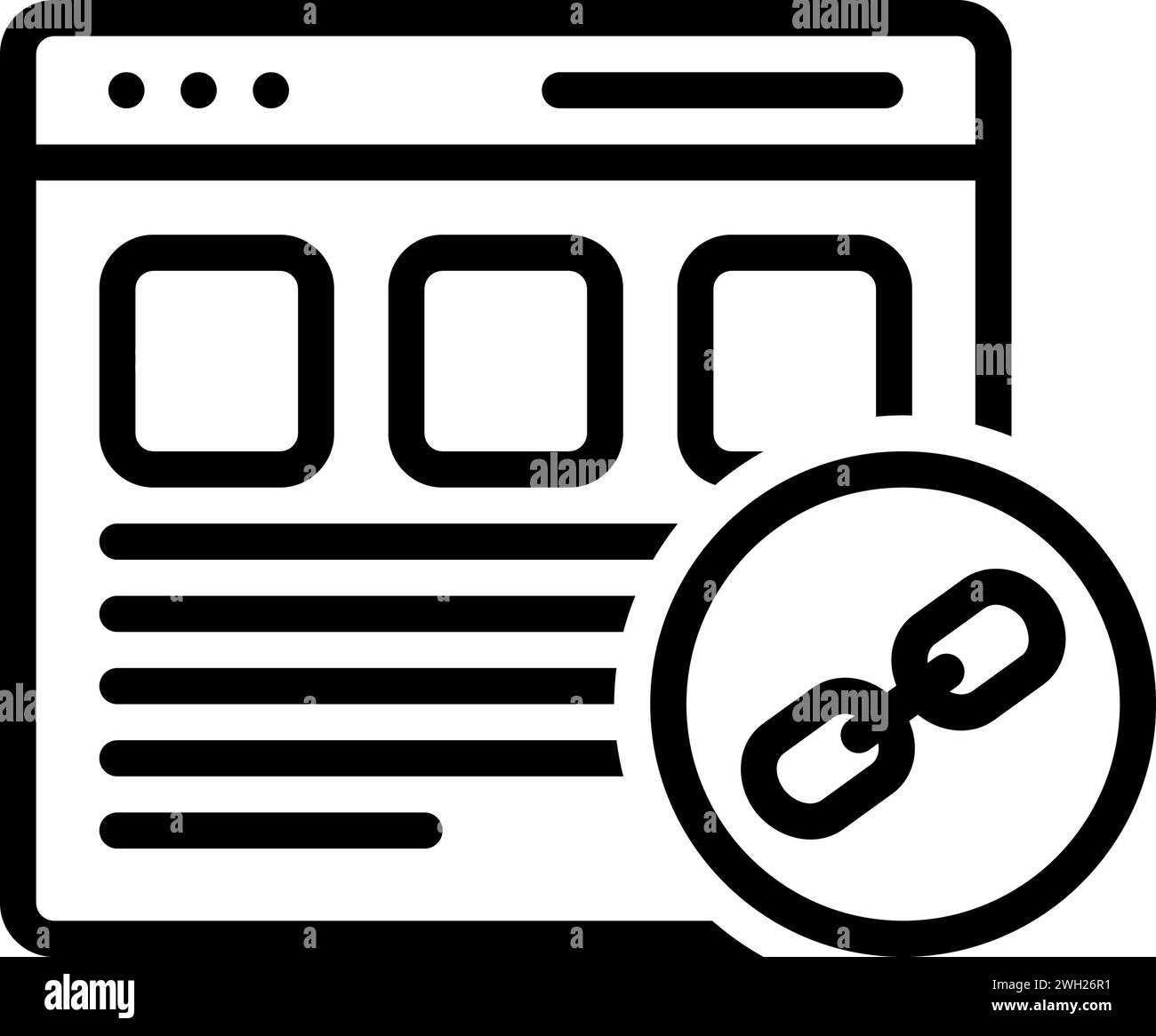 Link connection Stock Vector Images - Alamy