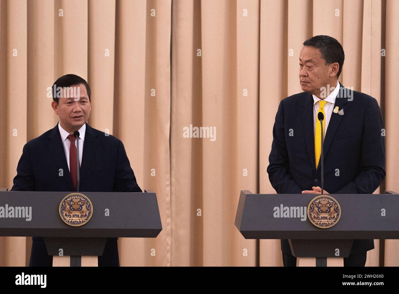Bangkok, Thailand. 07th Feb, 2024. Cambodia's Prime Minister Hun Manet ...