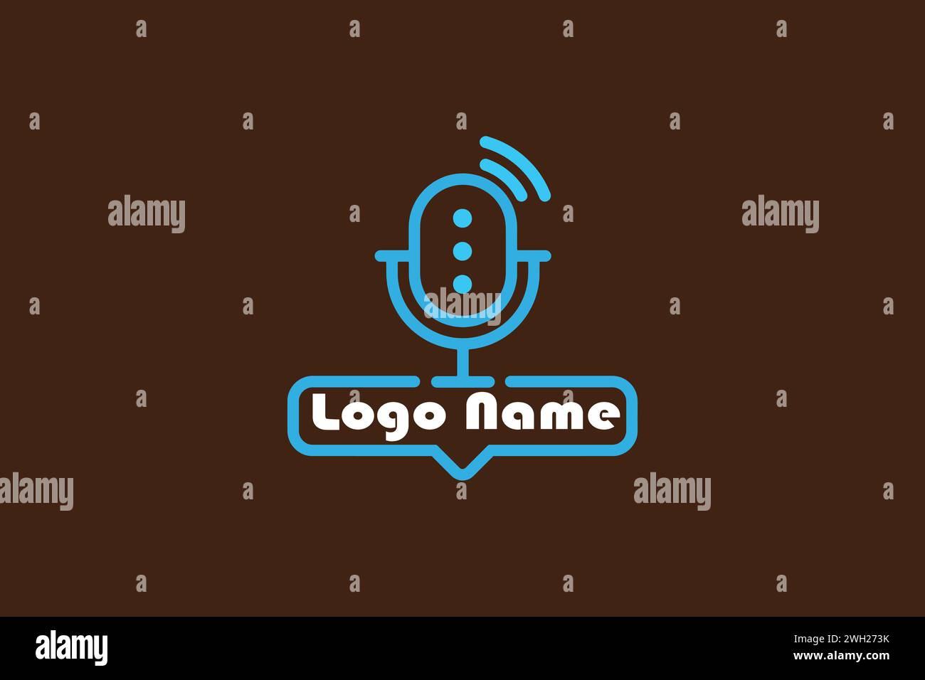 Podcast symbol icon design hi-res stock photography and images - Alamy