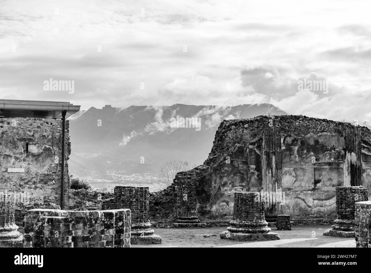 Visiting the city of Pompeii that was covered with volcanic ashes after ...
