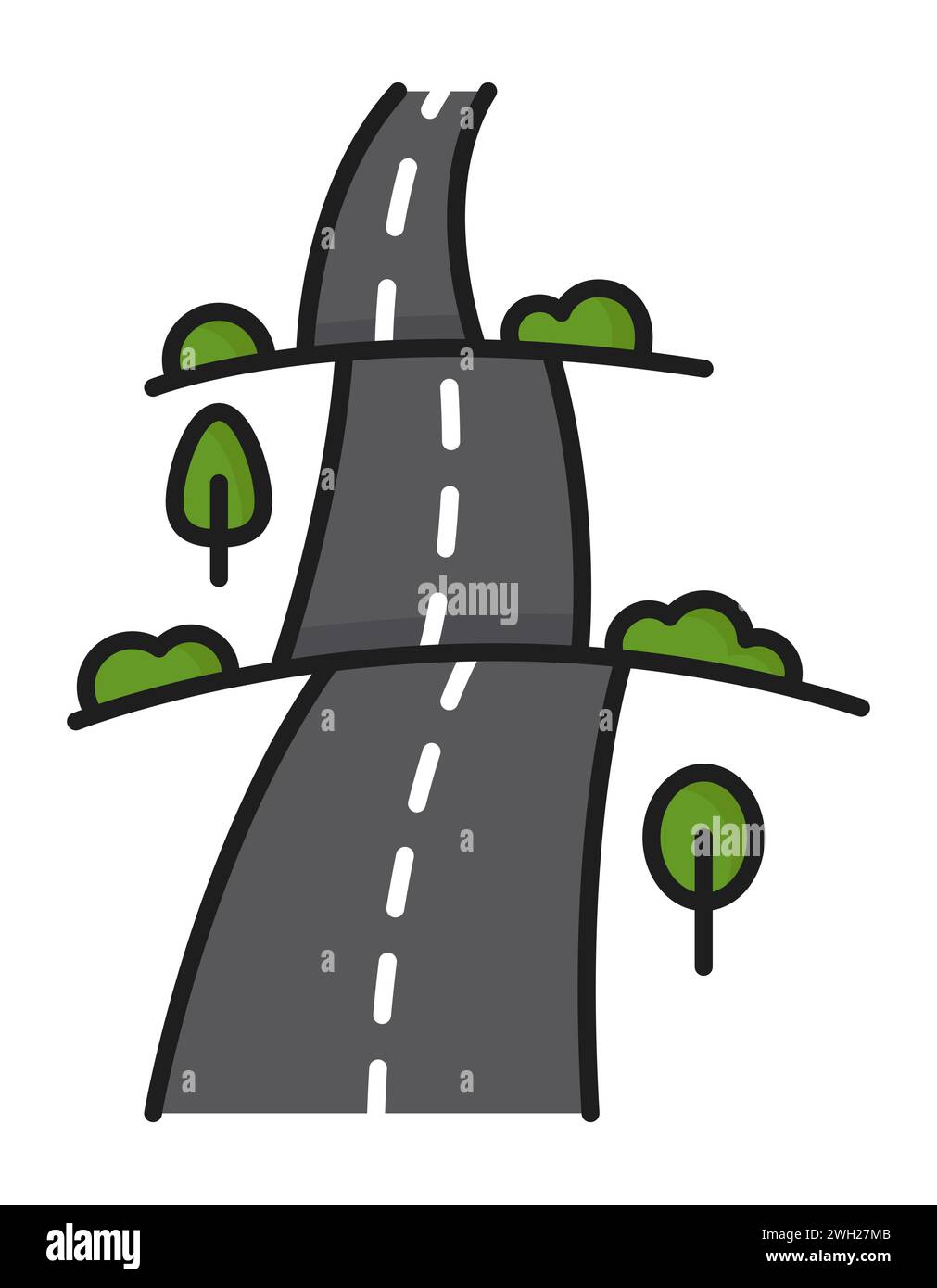 Suburban pathway Stock Vector Images - Alamy