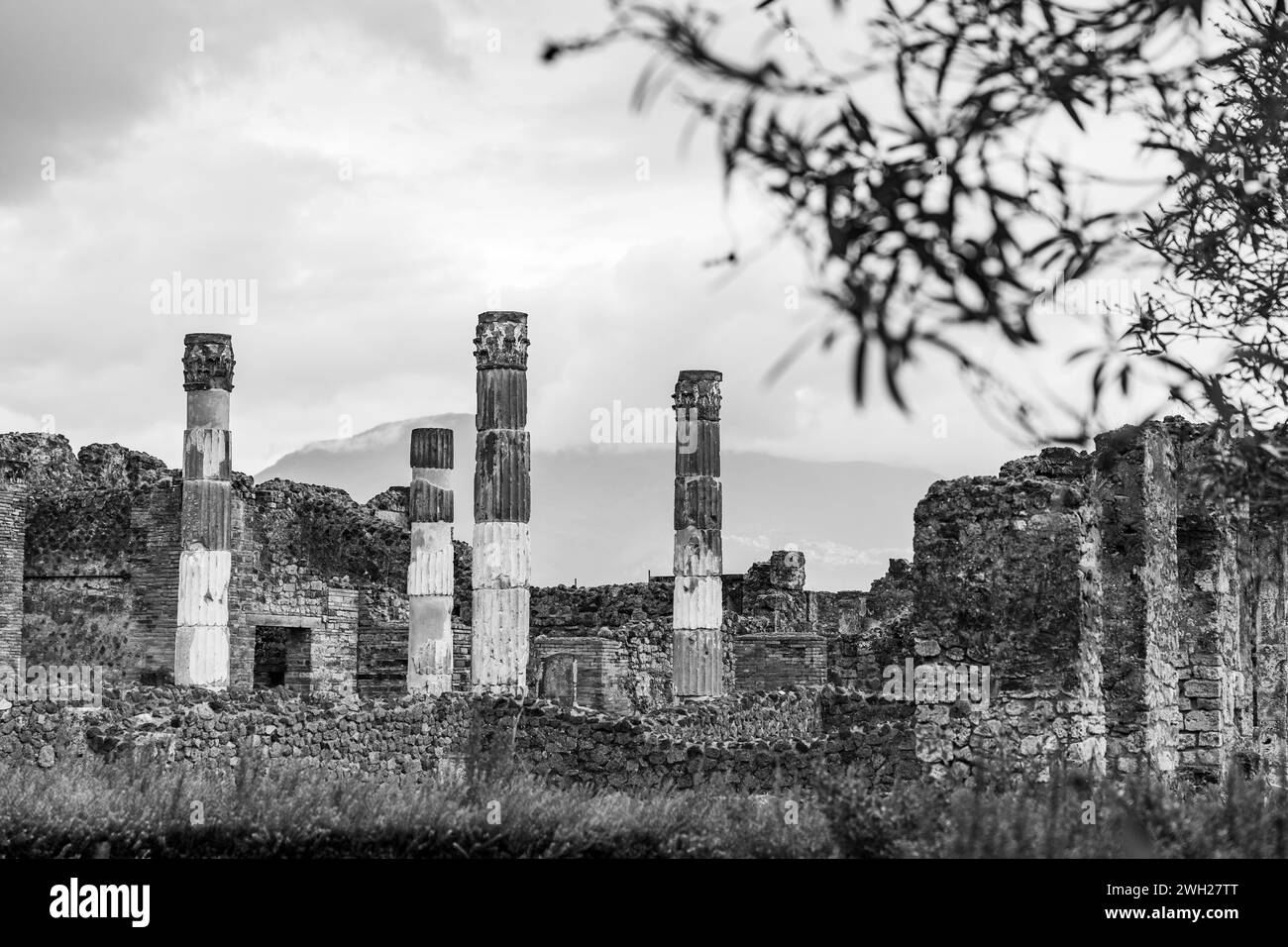 Visiting the city of Pompeii that was covered with volcanic ashes after ...