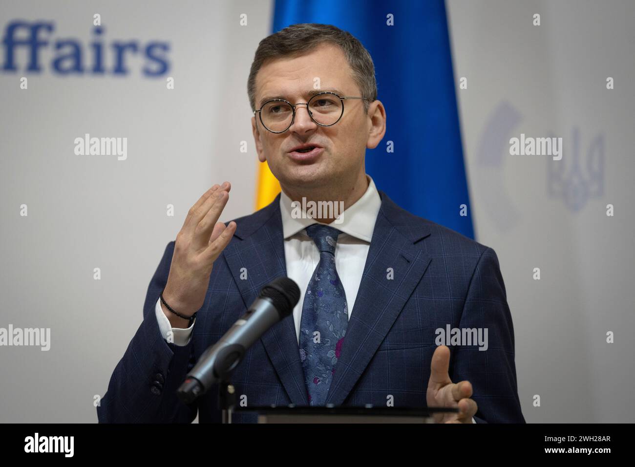 Ukrainian Foreign Minister Dmytro Kuleba attends a joint news ...