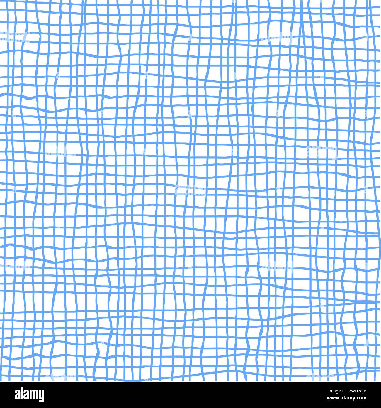 Vector hand drawn cute checkered pattern. messy small Doodle Plaid ...