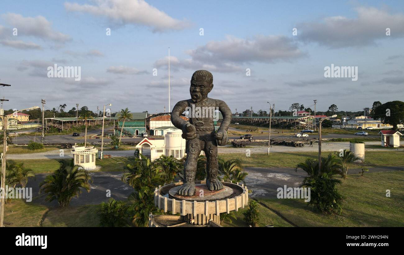 An aerial view of the 1763 Monument in Georgetown, Guyana Stock Photo ...