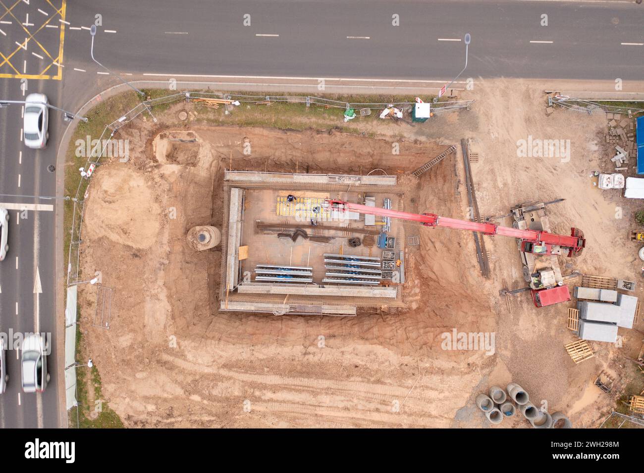Construction site top view roof hi-res stock photography and images - Alamy