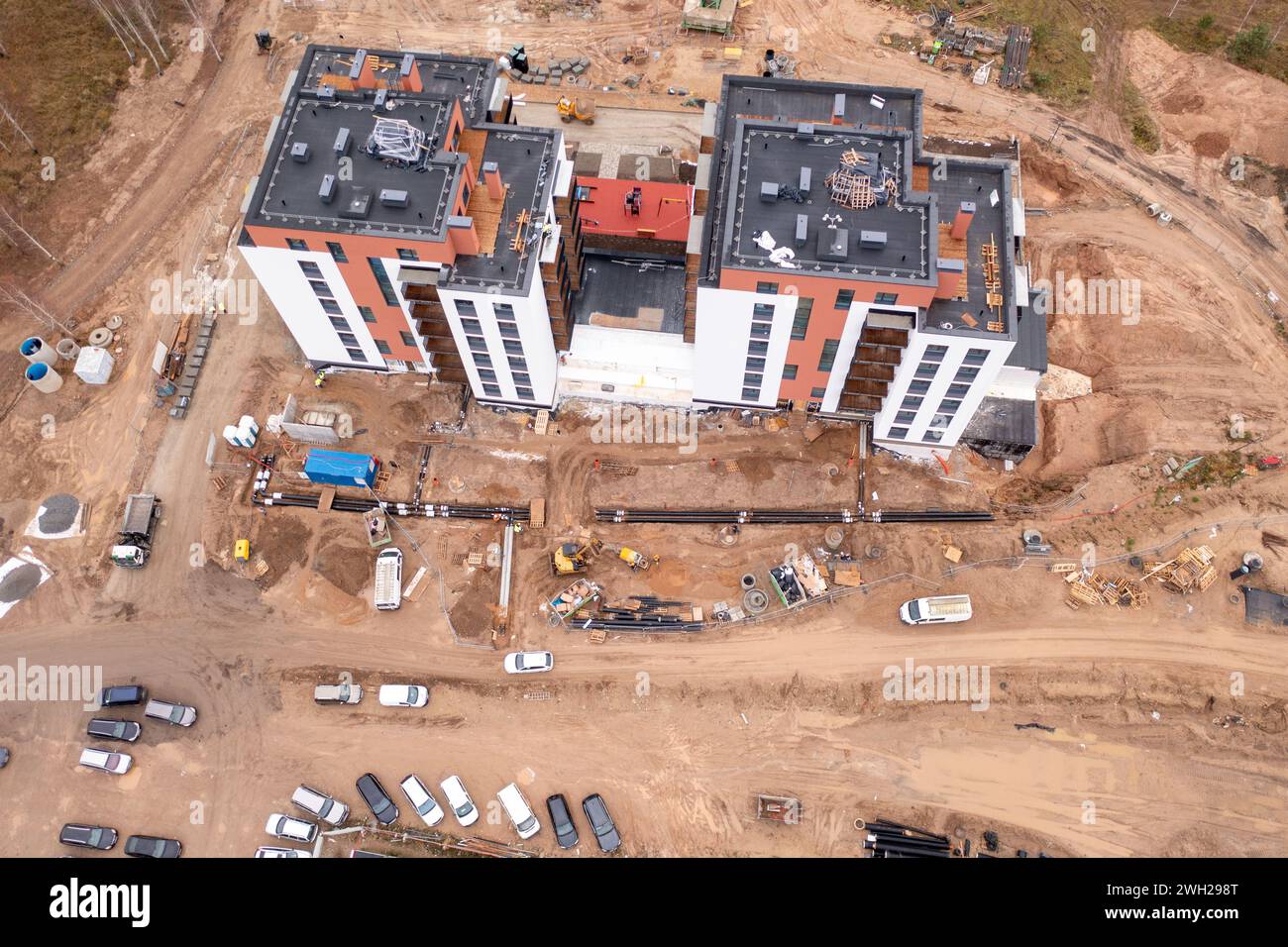 Construction site top view roof hi-res stock photography and images - Alamy