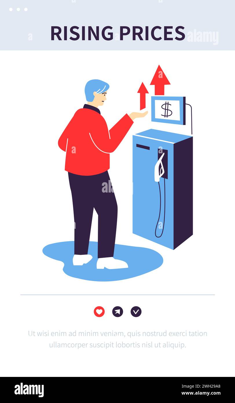 Petrol prices rising Stock Vector Images - Alamy