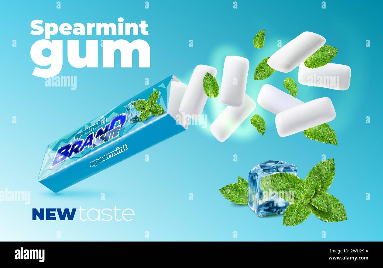 Gum ad Stock Vector Images - Alamy